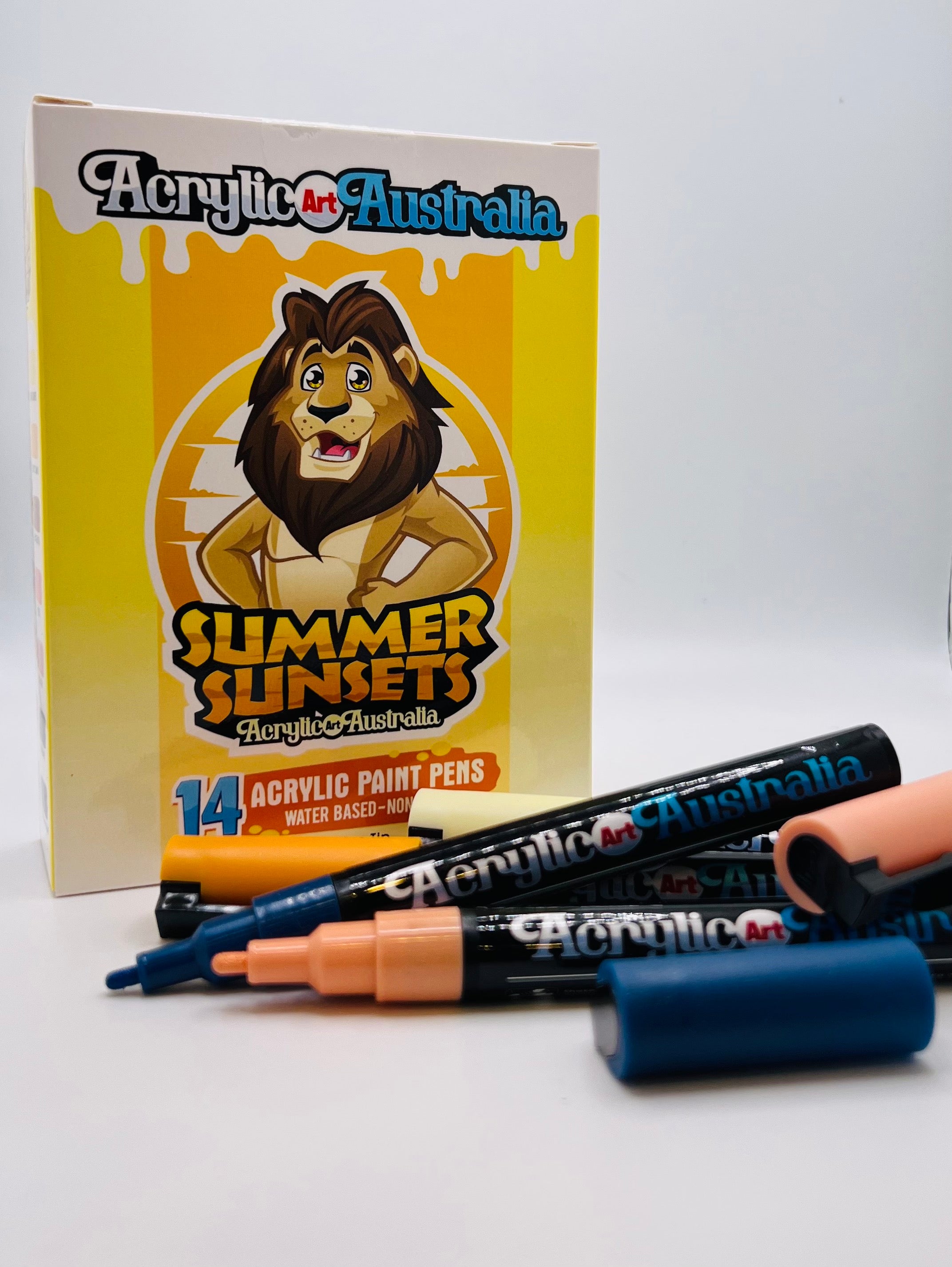 Summer Sunsets - 14 Acrylic Paint Markers – Acrylic Art Australia